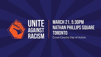 March 21st event: Unite Against Racism