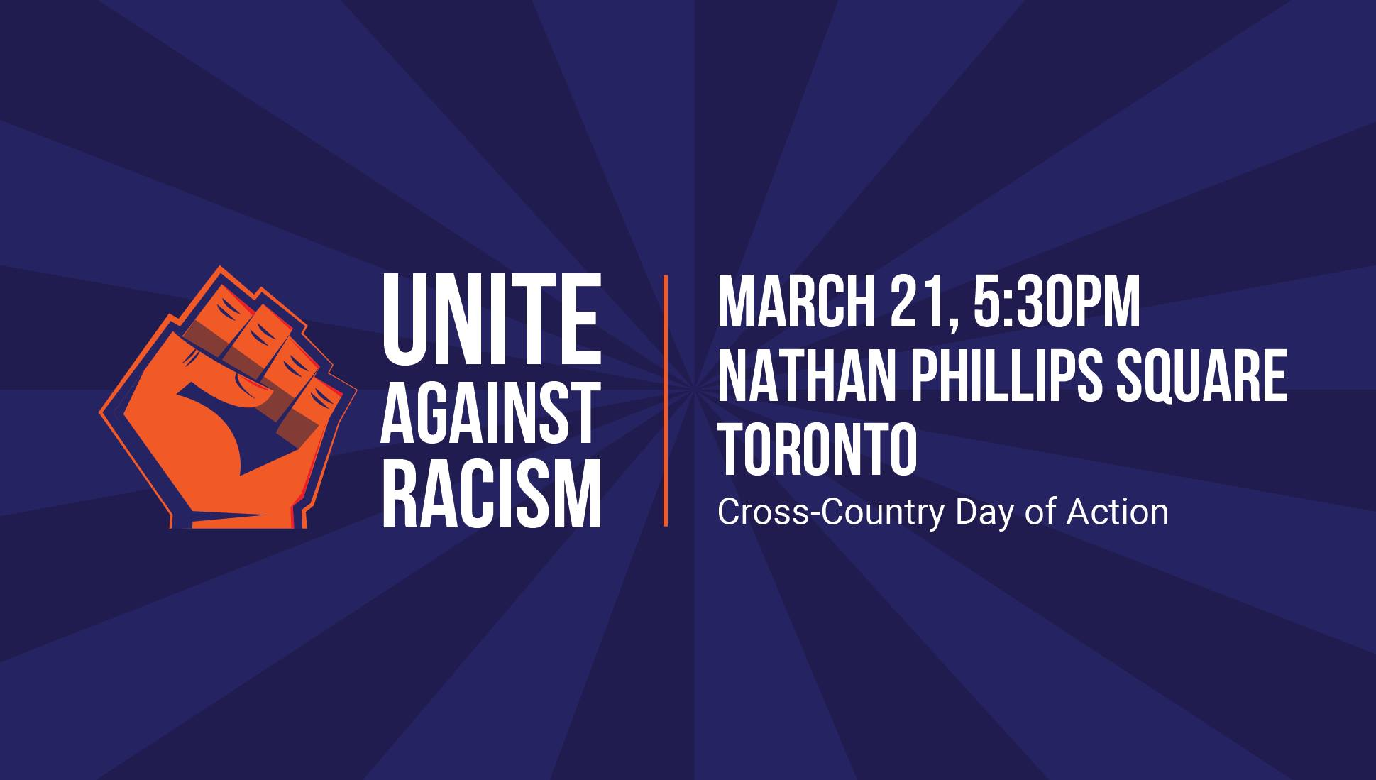 March 21st event: Unite Against Racism